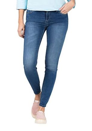 Timezone Tight AleenaTZ Jeans, Blue Denim Wash, 32W x 30L Femme