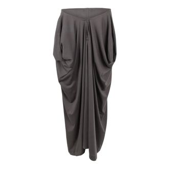 SOEUR Soeur, Femme, Jupes, Gris, Taille: 38 FR Jupe drap&eacute;e &agrave; taille nou&eacute;e