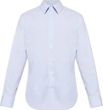 Emporio Armani Hemd mit gestreiftem Muster - - Shirts - Herren - Blau - 3XL