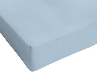 Italian Bed Linen Max color STMXAZZURRO1P Betttuch 25cm Ecke, 100% Baumwolle, hell Blau, Einzelne