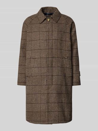 Tommy Hilfiger Relaxed Fit Wollmantel mit verdeckter Knopfleiste