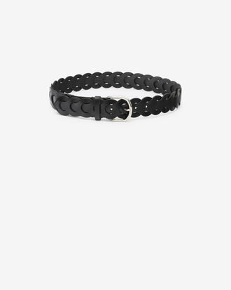 Isabel Marant Ceinture Edena - Femme - Noir Et Argent&eacute; - Taille75 - Isabel Marant