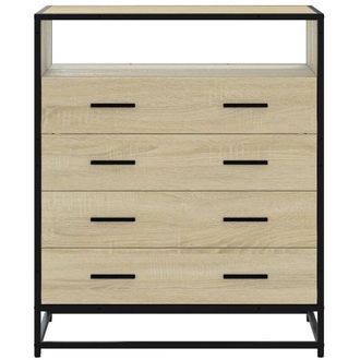vidaXL Schubladenschrank Sonoma-Eiche 70x41x83,5 cm Holzwerkstoff - Vidaxl