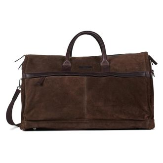 Howard London Sac de voyage tailleur en daim - Homme - Sacs - Brun - Taille: ONE Size