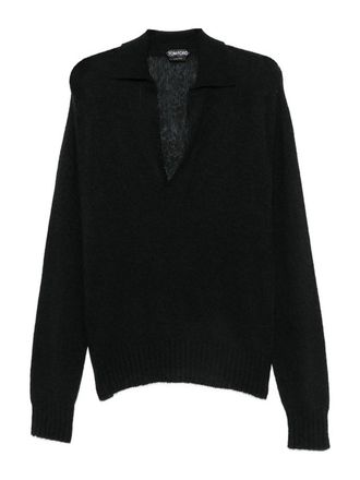 Tom Ford V-Pullover - Schwarz
