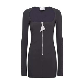 The Attico Crepe Mini Dress - - Dresses - Damen - Schwarzk - S