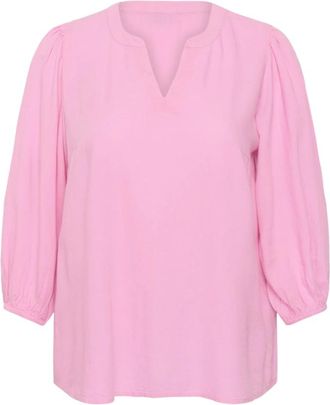 Kaffe Curve Femme, Blouses et Chemises, Rose, Taille: 46 FR Blouses