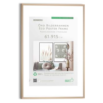 Reinders &Ouml;ko Bilderrahmen f&uuml;r Maxiposter, Poster, Wohnzimmer, Poster, Wanddeko, Room Decor, Kunststoff, Braun, 61x91,5