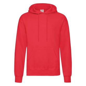 Fruit Of The Loom Fruit of the Loom - Classic Sweatshirt mit Kapuze f&uuml;r Herren/Damen Unisex (Rot)
