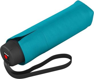 Knirps Regenschirm I.010 Small Manual mit Schirmtasche I kleiner Taschenschirm für unterwegs I Handöffner Taschenschirm I Regenschirm windstabil & leicht I M