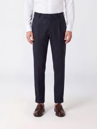 Pantaloni Torino Slim-Fit-Anzughose aus Schurwolle und Kaschmir
