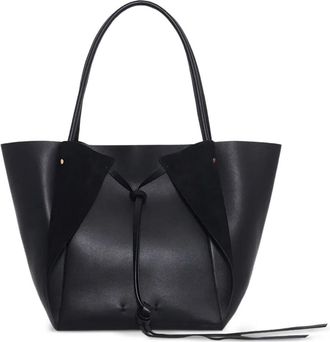 Gabriela Hearst cabas Marija en cuir - Noir