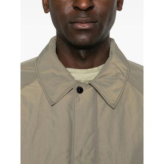 Stone Island Hooded Wool Blend Jacket - Grey