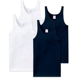 Schiesser Homme Maillot de corps Paquet de 4 ESSENTIALS