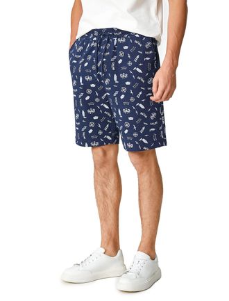 Koton Men Shorts Drawstring Pockets Printed Detail