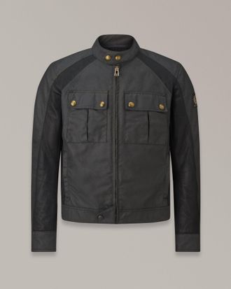 Belstaff Belstaff Veste En Coton Ciré Temple pour homme Coton ciré NOIR Taille 2XL