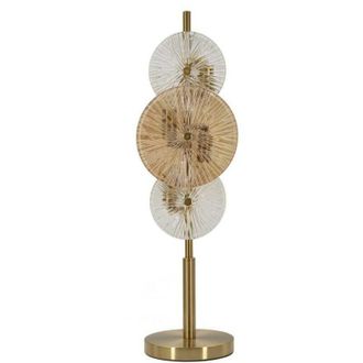 Mauro Ferretti Lampe &agrave; poser en m&eacute;tal et verre 20 x 18 x 66 cm Osaka
