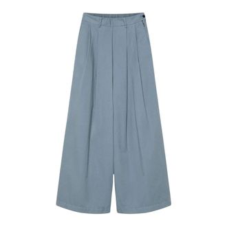 Pomandere Wide Hosen - - Trousers - Damen - Blau - M