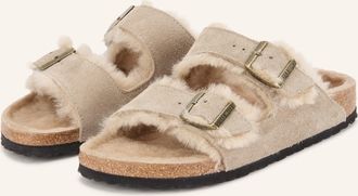 Birkenstock Pantoletten Arizona Shearling beige