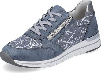 Remonte Baskets R6700 pour Femme, Adria Lightblue Gris Clair Bianco Silver 12, 38 EU