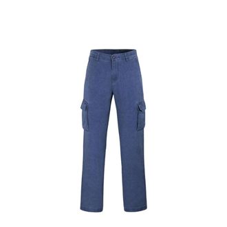 Moorer Homme, Pantalons, Bleu, Taille: L Cargo Pantalons