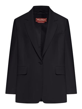 Max Mara Knielanger Mantel - Schwarz