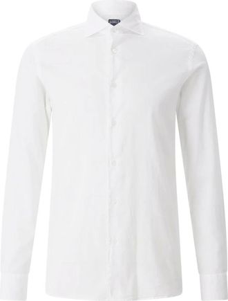 Fedeli Homme, Chemises, Blanc, Taille: 5XL Formal Chemises