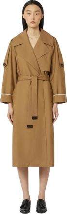 Max Mara Femme, Manteaux, Brun, Taille: 38 FR Mtcutrench Trench Coat