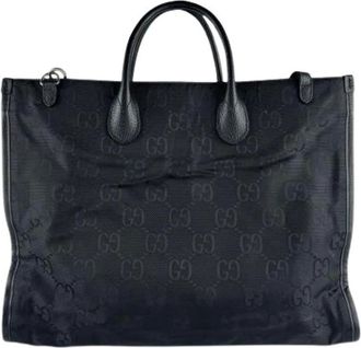 Gucci Pre-owned Nylon Tote Bag - Homme - Pre-owned - Noir - Taille: ONE Size