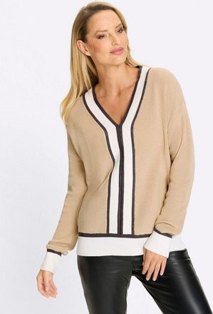 Heine Strickpullover V-Ausschnitt-Pullover