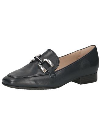 Caprice Damen Loafer mit Absatz aus Leder Elegant, Blau (Ocean Softnap.), 40 EU