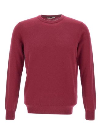 KANGRA pull à design côtelé - Rouge