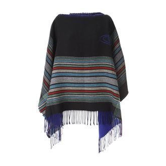Vivienne Westwood Femme, Vestes, Multicolore, Taille: ONE Size Poncho Multi Madras
