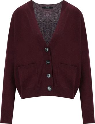 Max Mara Femme, Pulls, Rouge, Taille: 36 FR Unito Cardigan