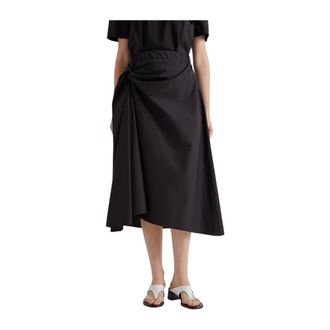 Meimeij Femme, Jupes, Noir, Taille: 42 FR M6Eb07100 Midi Skirt