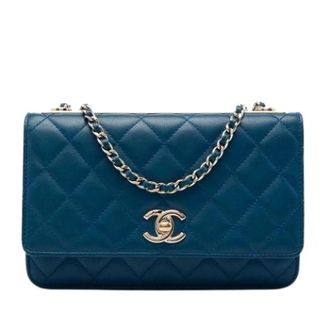 Chanel Pre-owned Wallet on Chain - - Pre-owned - Damen - Blau - ONE SIZE