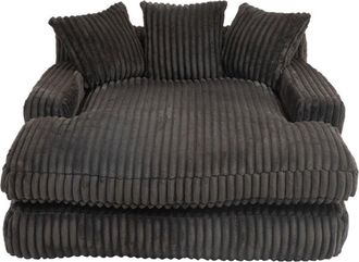Liberte Libert&eacute; - Canap&eacute;-lit en velours noir avec 3 coussins - Structure en &eacute;ponge haute densit&eacute; - Confort ergonomique - Dimensions : 200x90cm