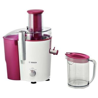 Bosch VitaJuice 2 Elektrische Saftpresse, 160 w, 2 Liter, Edelstahl, 2 Geschwindigkeiten, Rosa - Bosch
