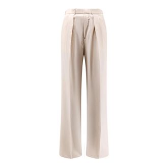 Tom Ford Wool Cashmere Silk Reps Double Pleat Pant - - Trousers - Herren - Wei&szlig; - M