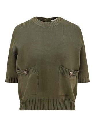 Golden Goose U-Boot-Pullover - Dunkelgrün