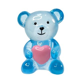 Generico B&auml;rendekoration - Tierfigur mit Herz - Schreibtischdekoration mit s&uuml;&szlig;em B&auml;r - f&uuml;r Zuhause, Schreibtisch, Schlafzimmer, Arbeitszimmer, Innen- und Au&szlig;en