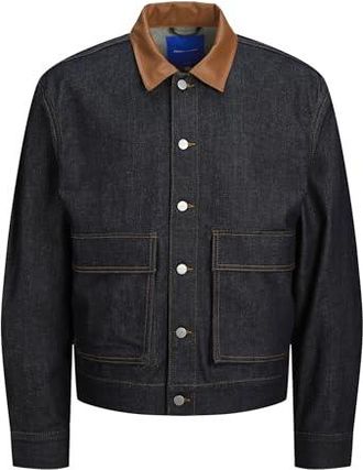 Jack & Jones Veste en jean pour homme, Bleu jeans fonc&eacute;, M
