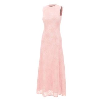 Rotate Rotate Birger Christensen, Femme, Robes, Rose, Taille: 38 FR Mesh Maxi Dress