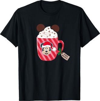 Disney Mickey Mouse Happy Christmas Hot Chocolate Cocoa Mug T-Shirt