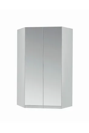 CARRYHOME Eckschrank, Weiß, Kunststoff, 9 Fächer, 117x197x117 cm, Blauer Engel, Goldenes M, Made in Germany, Typenauswahl, Beimöbel erhältlich, Schlafzimmer, Kl