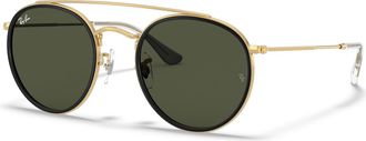 Ray-Ban Sonnenbrillen Gold Fassung Glas Polarisiert 51-22