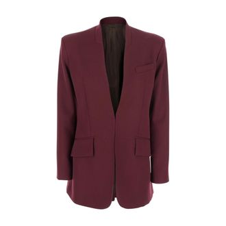 The Attico Jacke mit tiefem Ausschnitt und Tr&auml;gern - - Jackets - Damen - Rot - S