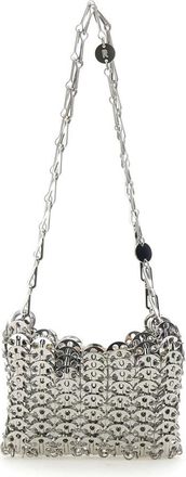 Paco Rabanne Femme, Sacs, Gris, Taille: ONE Size Sac bandouli&egrave;re Silver Nano 1969