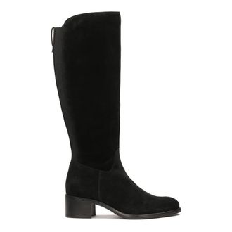 Kazar Wildlederstiefel mit breiten Abs&auml;tzen - - Shoes - Damen - Schwarzk - 35 EU