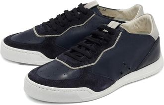 Santoni baskets &agrave; empi&egrave;cements - Bleu